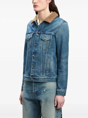 Palm Angels Bear Denim Jacket - Blue