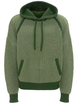 JW Anderson Ribbed-knit Hoodie