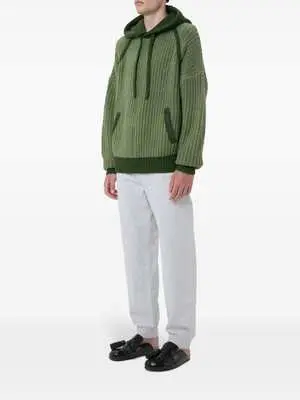 JW Anderson Ribbed-knit Hoodie