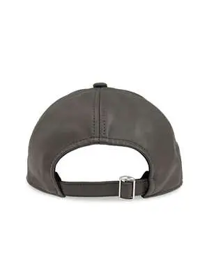 YVES SALOMON Leather Baseball Cap