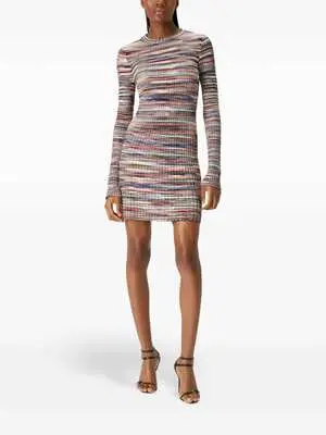 Missoni Mélange-effect Mini Dress - Neutrals