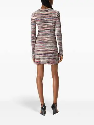 Missoni Mélange-effect Mini Dress - Neutrals