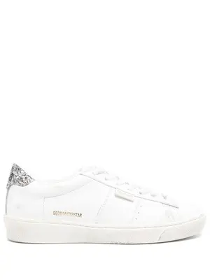 GOLDEN GOOSE Match Star Glitter Sneakers - White