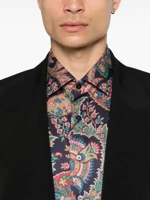 Etro Paisley-print Shirt - Blue