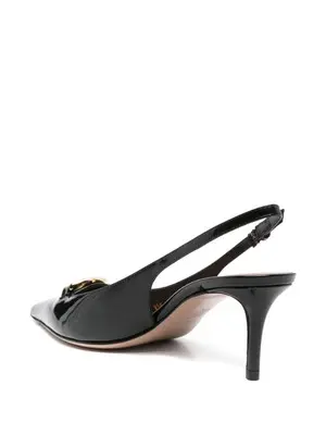 Valentino Garavani Vlogo Slingback Pumps - Black