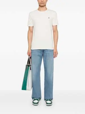 Polo Ralph Lauren Pony-embroidered T-shirt - Neutrals
