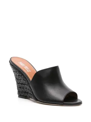 Paris Texas Deia 100mm Leather Mules