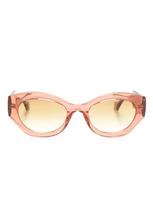 Gucci Interlocking G-logo Sunglasses - Brown
