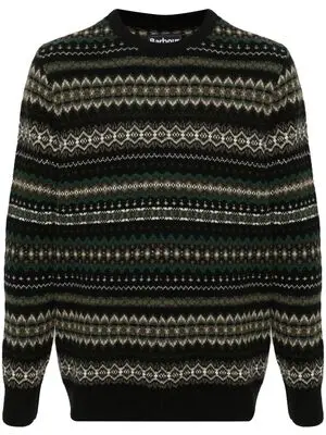 Barbour Fair Isle-knit Sweater - Black