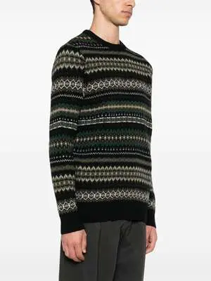 Barbour Fair Isle-knit Sweater - Black