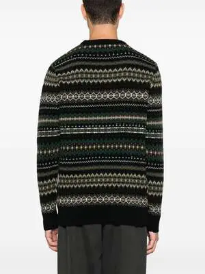 Barbour Fair Isle-knit Sweater - Black