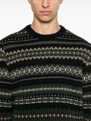 Barbour Fair Isle-knit Sweater - Black