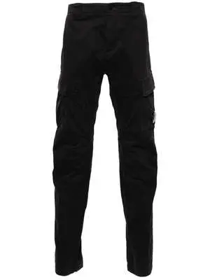 C.P. COMPANY Lens-detail Sateen Cargo Trousers - Grey