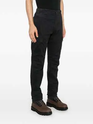 C.P. COMPANY Lens-detail Sateen Cargo Trousers - Grey