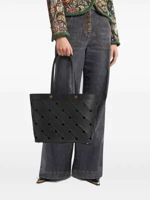 Etro Woven Leather Tote