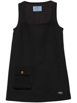Prada Natté Mini Dress - Black