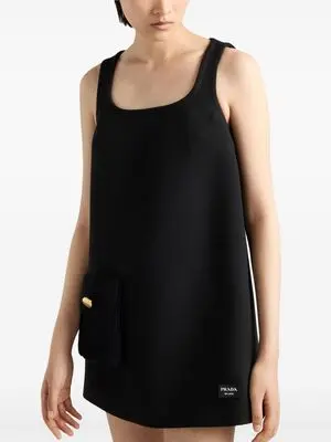Prada Natté Mini Dress - Black