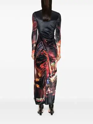 JEAN PAUL GAULTIER Pigalle Velvet Maxi Dress - Black