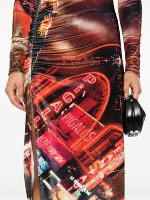 JEAN PAUL GAULTIER Pigalle Velvet Maxi Dress - Black