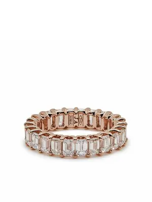 JEWELS AFICIONADO 18kt Rose Gold Diamond Eternity Ring - Pink