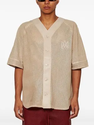 Amiri Ma Perforated Leather Shirt