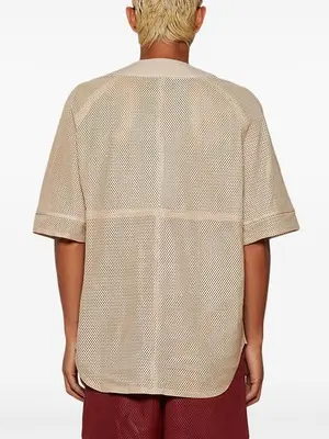 Amiri Ma Perforated Leather Shirt