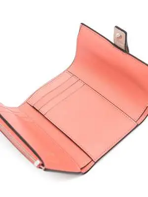 Loewe Pebbled Leather Wallet - Brown