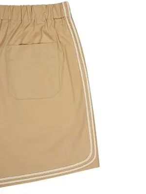 Commas Cotton Shorts - Neutrals