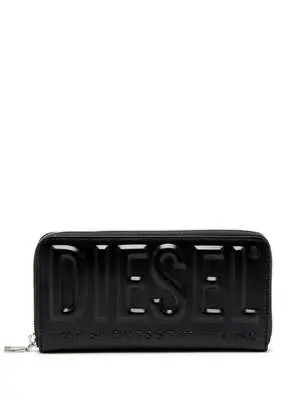 DIESEL® Logo-embossed Leather Wallet - Black