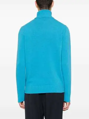 NUUR Roll-neck Sweater - Blue