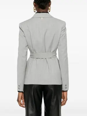 TWINSET Belted Double-breasted Blazer