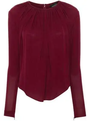 Giambattista Valli Pleat-detail Blouse