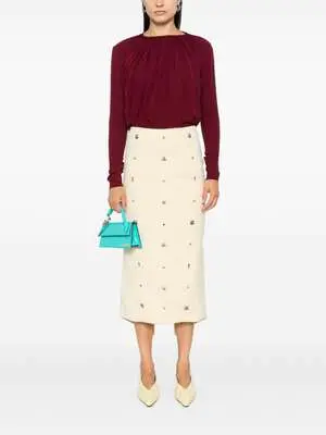 Giambattista Valli Pleat-detail Blouse
