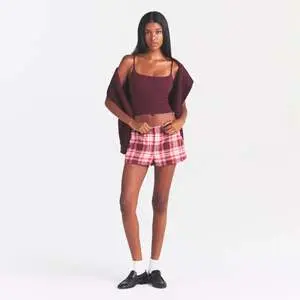 SKIMS Cotton Jersey Cami Top - Currant
