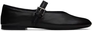 THE ROW Black Boheme Mj Ballerina Flats