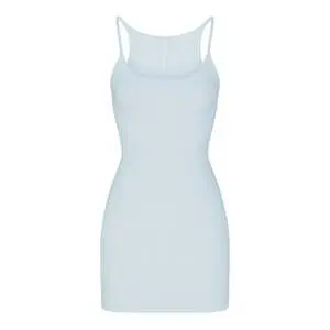 Skims Cotton Rib Mini Cami Dress - Opal | Editorialist