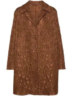 Ermanno Scervino Floral-pattern Quilted Coat