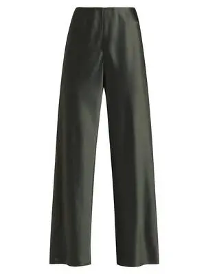 Cami Nyc Bristol Satin Pull-on Pants Thyme