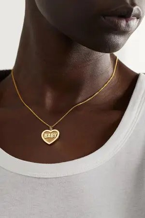 Established Baby Heart 14-karat Necklace
