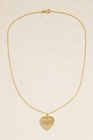 Established Baby Heart 14-karat Necklace
