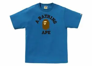 BAPE College Tee Shirt - Blue