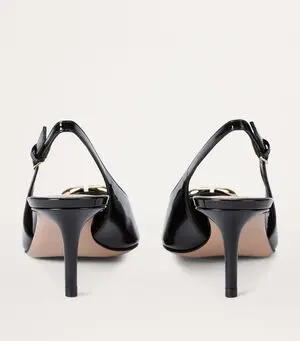 VALENTINO GARAVANI X UNDERCOVER Leather Vlogo Moon Slingback Pumps 60