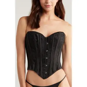 COQUETTE Strappy Lace Corset - Black