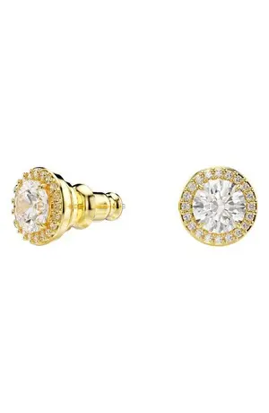SWAROVSKI Una Crystal Stud Earrings - Gold