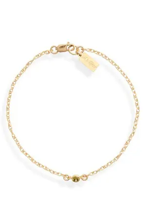 SET & STONES Cubic Zirconia Pendant Bracelet - Gold/august