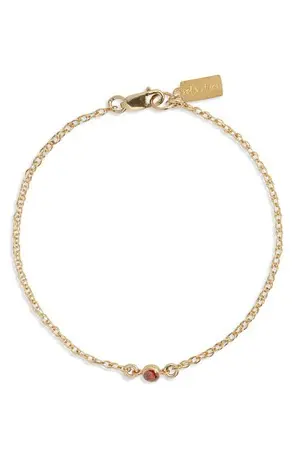 SET & STONES Cubic Zirconia Pendant Bracelet - Gold/july