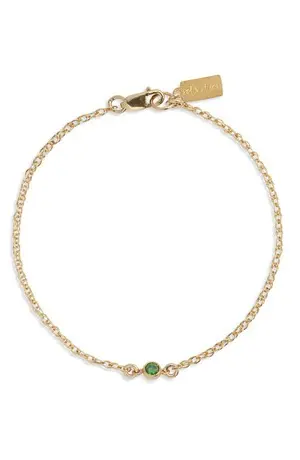 SET & STONES Cubic Zirconia Pendant Bracelet - Gold/may