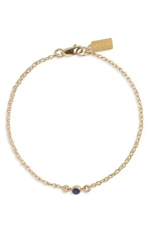 SET & STONES Cubic Zirconia Pendant Bracelet - Gold/september