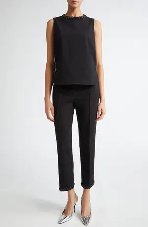 Akris Franca Embellished Crop Pants