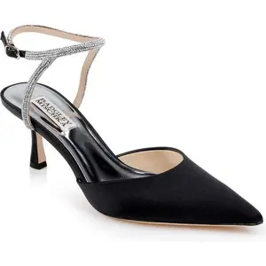 Badgley Mischka Autumn Pointed Toe Pumps - Blacksatin